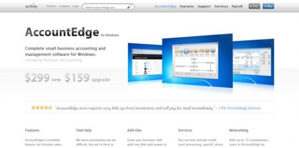 Excellent Accounting Software from AccountEdge 2010